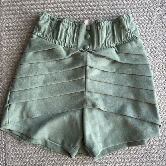 Anthropologie | Skirts | Atelier Linah Green Velvet Skort | Poshmark